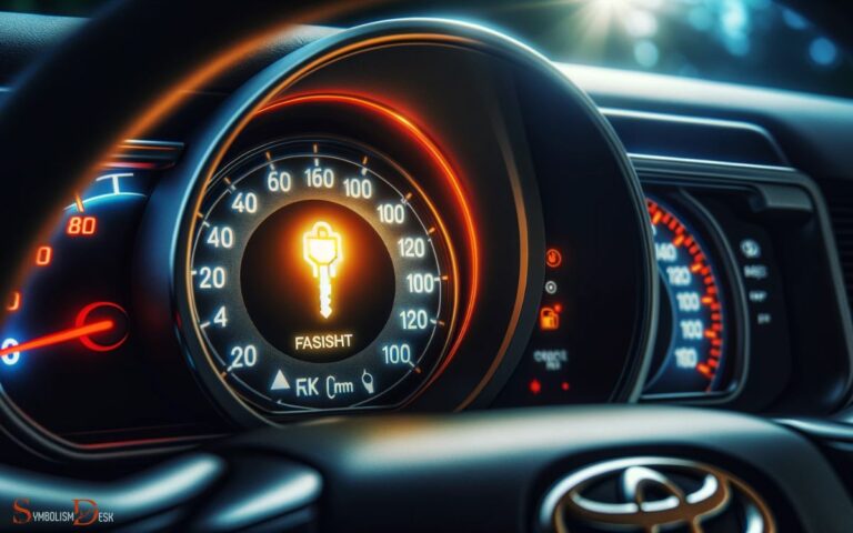 Flashing Car With Key Symbol Toyota: Damaged Receiver!