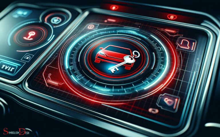 Red Car With Key Symbol: Immobilizer!