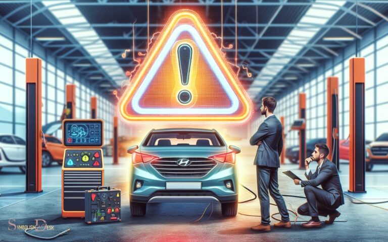 Car Symbol Triangle With Exclamation Point Hyundai