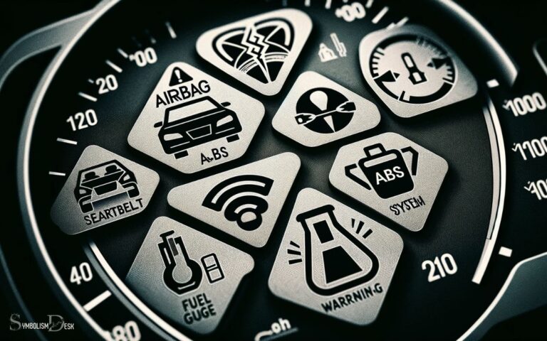 Control And Information Device Symbols Car: Warning Lights!