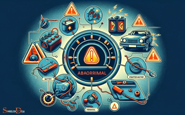 Starting Car System Abnormal Symbol: Immediate Attention!